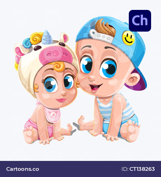 Baby Adobe Character Animator Puppet Templates - Cartoons.co