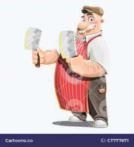 Butcher Cartoon Character - Cartoons.co