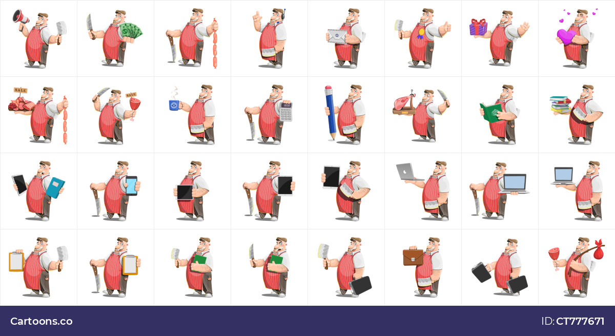 Butcher Clipart PNG Transparent Images - Cartoons.co