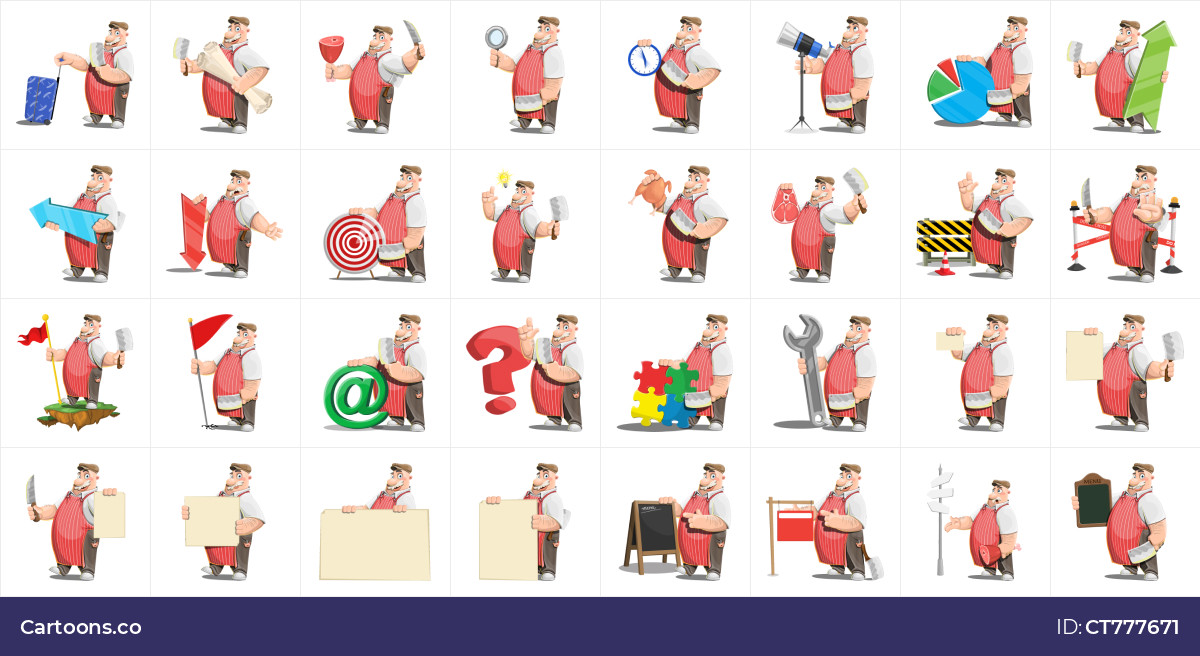 Butcher Clipart PNG Transparent Images - Cartoons.co