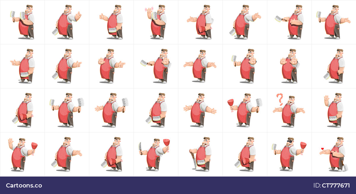 Butcher Clipart PNG Transparent Images - Cartoons.co