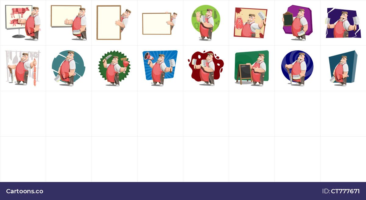 Butcher Clipart PNG Transparent Images - Cartoons.co