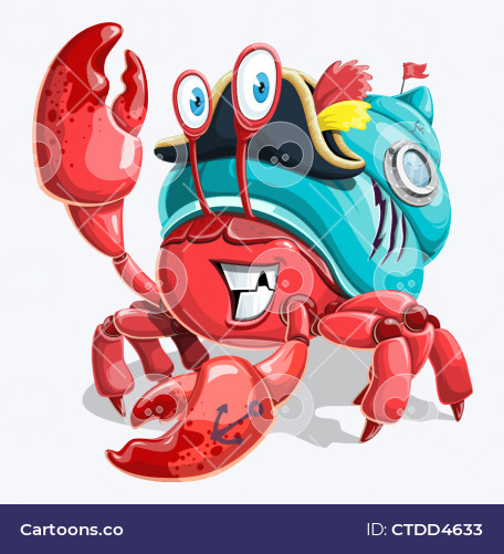 Cartoon Crab Character - Cartoons.co