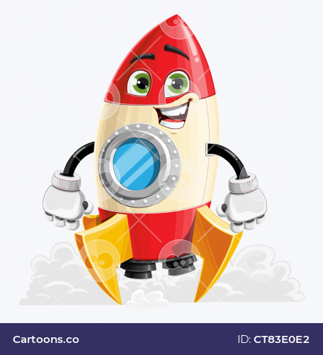 Cartoon Spaceship Character - Cartoons.co