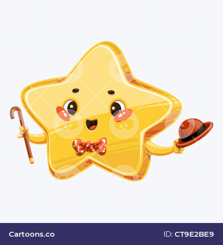 Cartoon Star Illustration - Cartoons.co