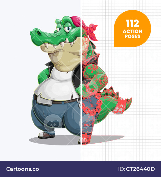 Crocodile Vector Mascot Illustrations - Cartoons.co