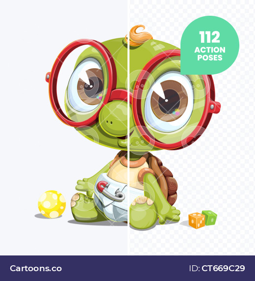 Cute Baby Turtle Clipart PNG Transparent Images - Cartoons.co