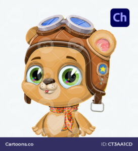 Cute Bear Adobe Character Animator Puppet Template - Cartoons.co