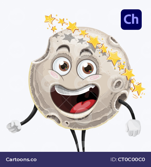 Full Moon Adobe Character Animator Puppet Template - Cartoons.co