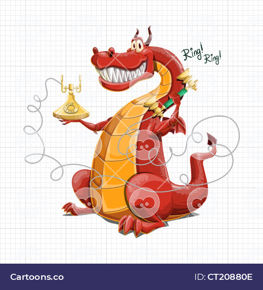 Funny Dragon Vector Mascot Illustrations - Cartoons.co