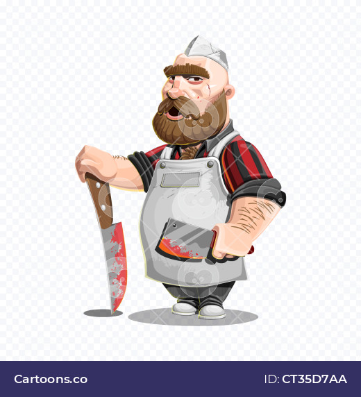 Grumpy Butcher Clipart PNG Transparent Images - Cartoons.co