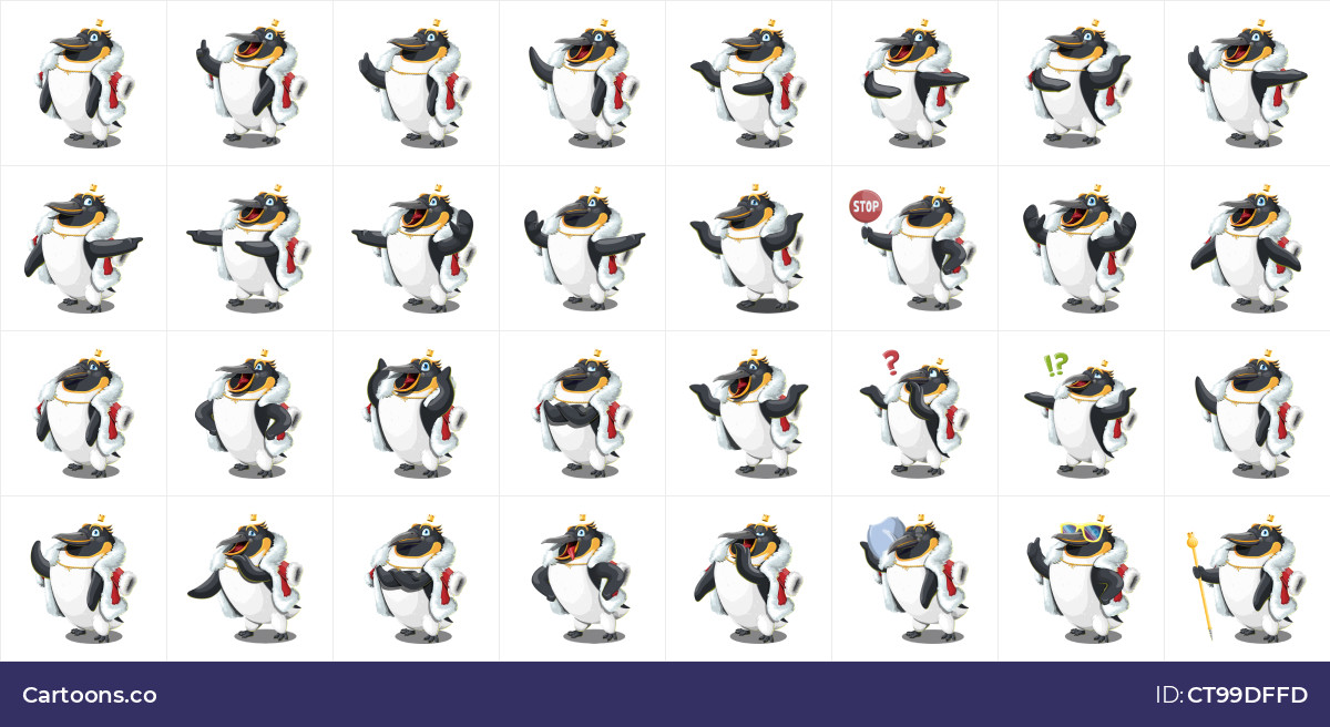 King Emperor Penguin Clipart PNG Transparent Images - Cartoons.co