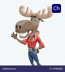 Moose Adobe Character Animator Puppet Template - Cartoons.co