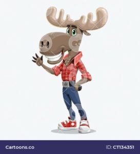 Moose Cartoon Character - Cartoons.co