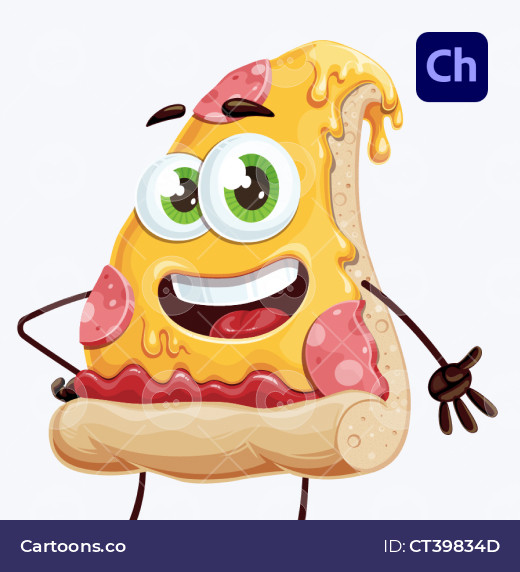 Pizza Adobe Character Animator Puppet Template - Cartoons.co