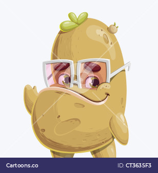 Potato Cartoon Character - Cartoons.co