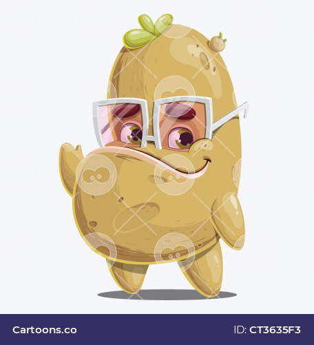 Potato Cartoon Character - Cartoons.co