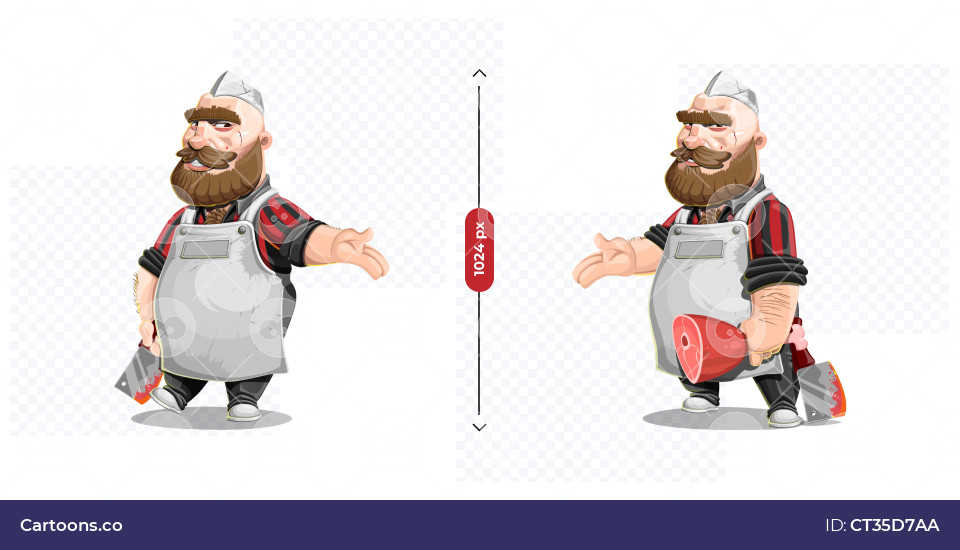 Grumpy Butcher Clipart PNG Transparent Images - Cartoons.co