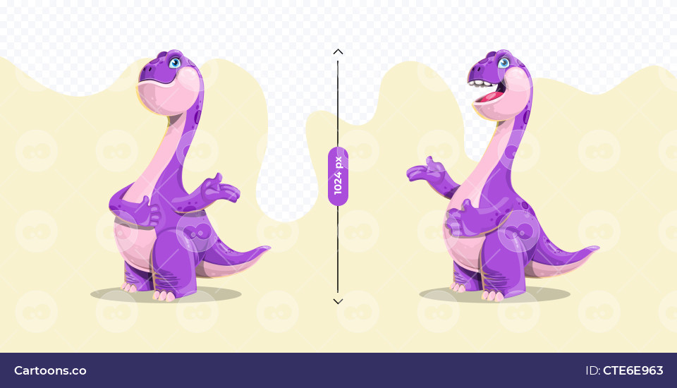 Purple Dinosaur Clipart PNG Transparent Images - Cartoons.co