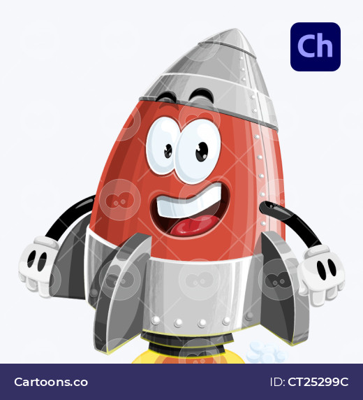 Rocket Adobe Character Animator Puppet Template - Cartoons.co