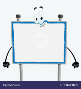 Sign Cartoon Character - Cartoons.co