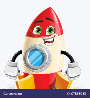 Cartoon Spaceship Character - Cartoons.co