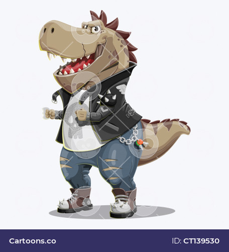 T-Rex Cartoon Character - Cartoons.co