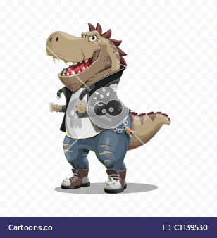 T-Rex Cartoon Character - Cartoons.co