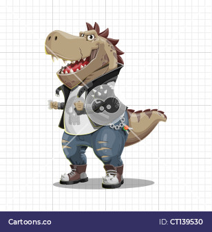 T-Rex Cartoon Character - Cartoons.co
