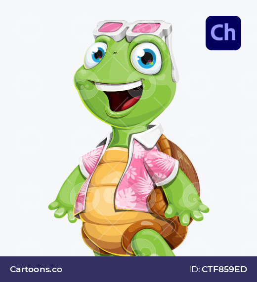 Turtle Adobe Character Animator Puppet Template - Cartoons.co