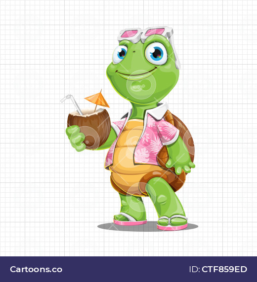 Turtle Vector Mascot Illustrations - Cartoons.co