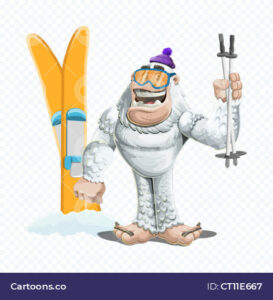 Yeti Abominable Snowman Clipart PNG Transparent Images - Cartoons.co