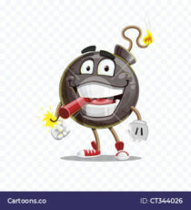 Cartoon Bomb Character - Cartoons.co