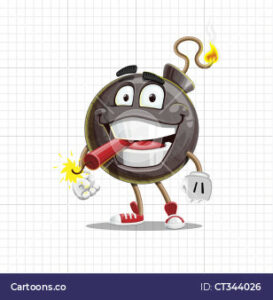 Cartoon Bomb Character - Cartoons.co