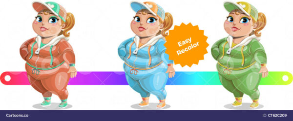 Plus Size Vector Mascot - Cartoons.co