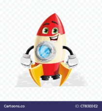 Cartoon Spaceship Character - Cartoons.co