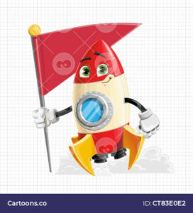 Spaceship Vector Mascot - Cartoons.co