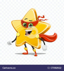 Star Superhero Cartoon Character - Cartoons.co