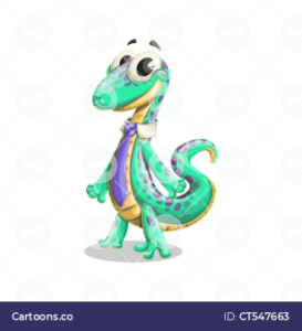 Gecko Cartoon Character - Cartoons.co