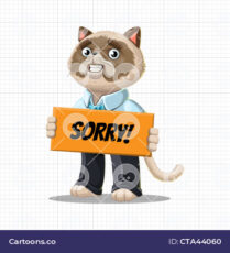 Grumpy Cat Vector Mascot Illustrations - Cartoons.co