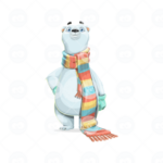 White Polar Bear Cartoon Character - Cartoons.co