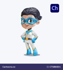 Child Superhero Adobe Character Animator Puppet Template - Cartoons.co