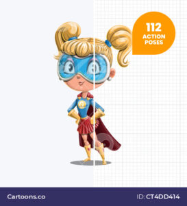 Cute Girl Superhero Clipart PNG Transparent Images - Cartoons.co