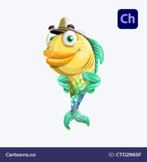 Fish Adobe Character Animator Puppet Template - Cartoons.co
