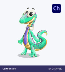 Gecko Adobe Character Animator Puppet Template - Cartoons.co