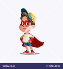 Super Hero Boy Cartoon Character - Cartoons.co