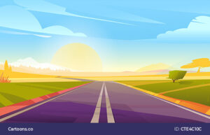 Cartoon Highway Background - Cartoons.co