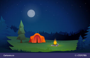 Cartoon Night Sky Background - Cartoons.co