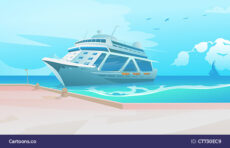 Cartoon Ship Background - Cartoons.co