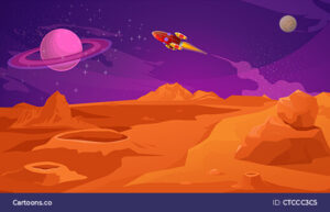 Mars Cartoon Background - Cartoons.co